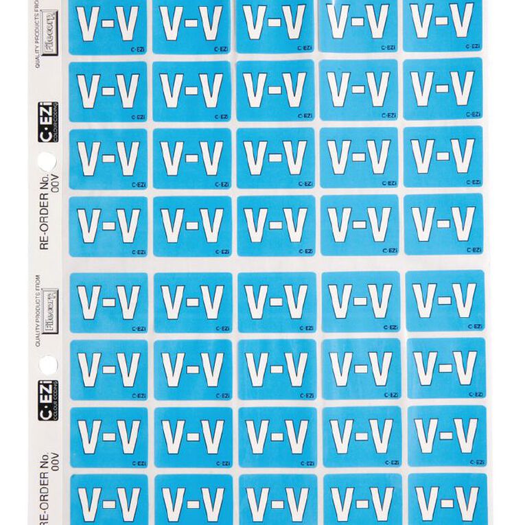 Filecorp Coloured Labels V Blue Mid Blue Mid | The Warehouse