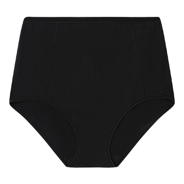 H&H Women's Women's Control Full Brief Black | The Warehouse