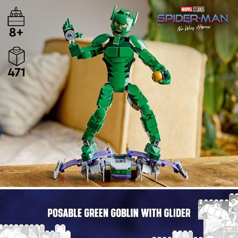 LEGO Super Heroes Marvel Green Goblin Constructions Figure 76284 | The ...