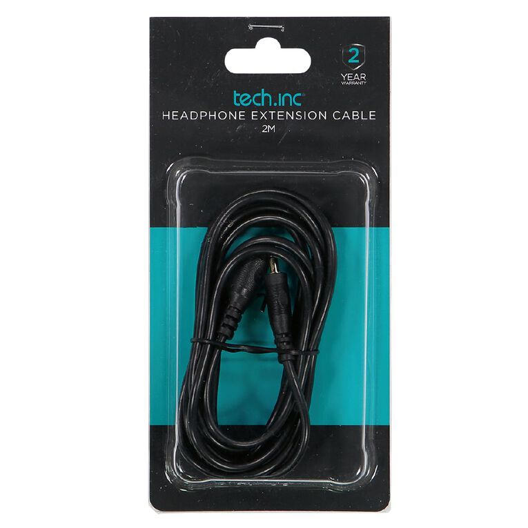 Tech.Inc Headphone Extension Cable 2m | The Warehouse