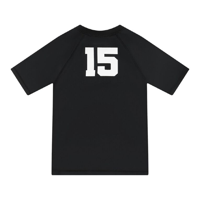 All Blacks Short Sleeve Rash Vest Black | The Warehouse