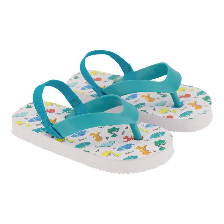 Young Original Junior Kids' Recycled Printed Jandals Green Light | The ...