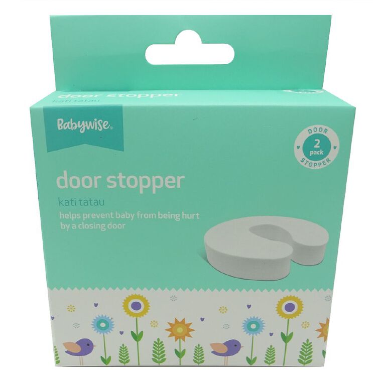 Babywise Baby Door Stopper 2 Pack White | The Warehouse