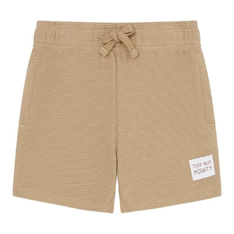 Young Original Ottoman Rib Shorts Brown Light | The Warehouse