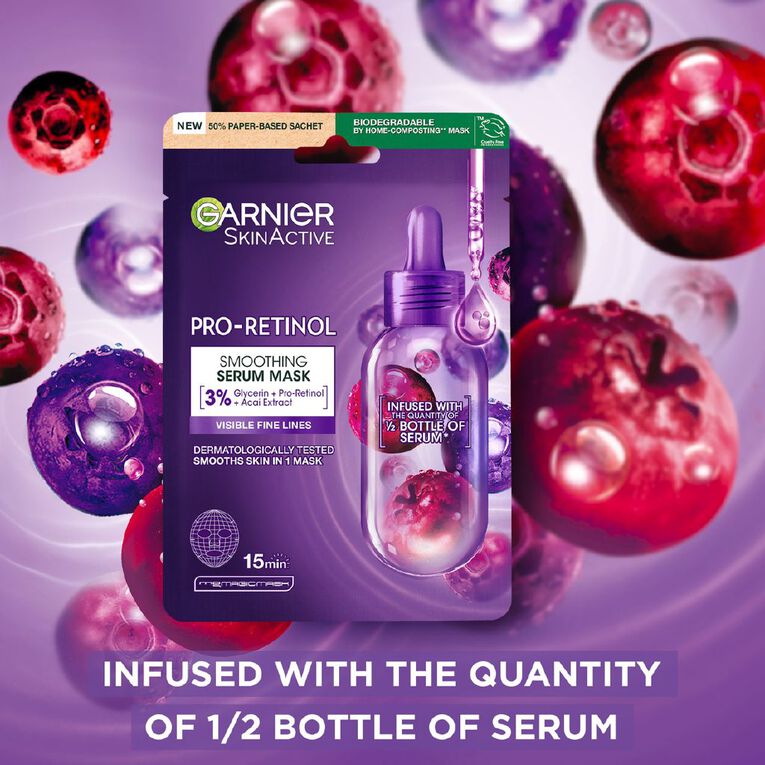 Garnier Pro Retinol Tissue Mask | The Warehouse