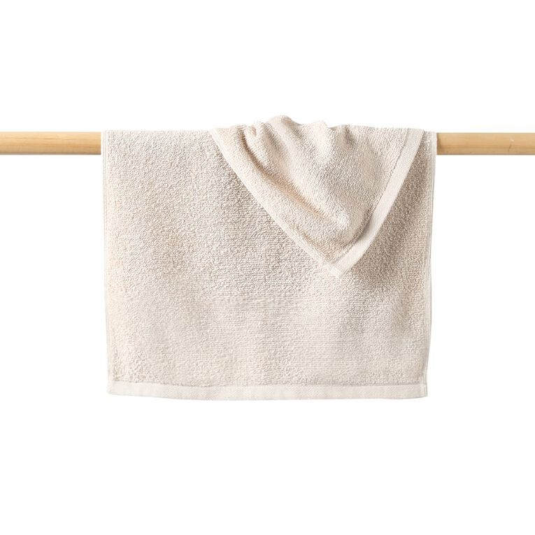 Living & Co Everyday Hand Towel 2 Pack Sand Sand | The Warehouse