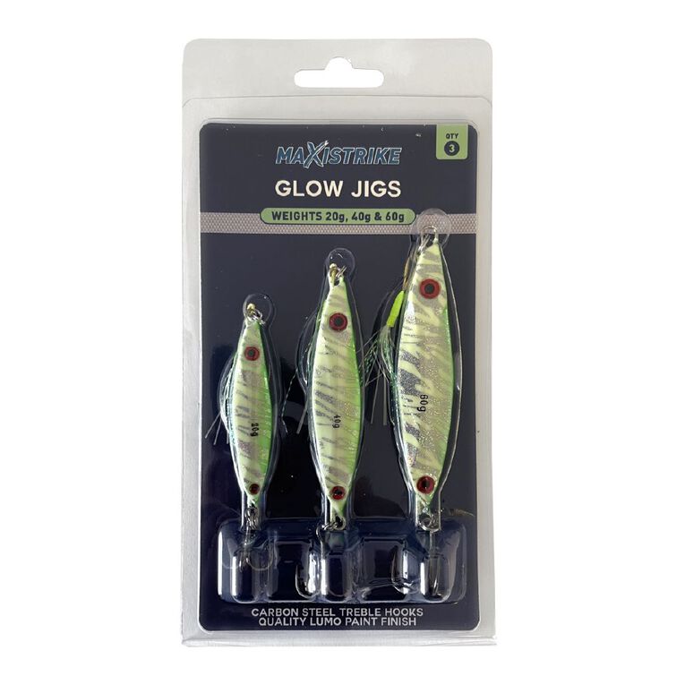 Maxistrike Glow Casting Jigs Value Pack 20g 40g 60g | The Warehouse