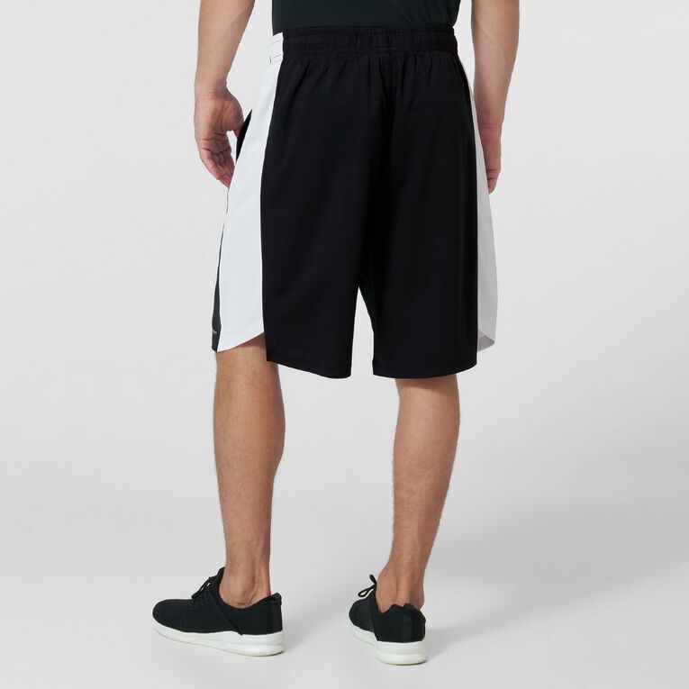 Active Intent Men's Panel Basketball Shorts Black | The Warehouse