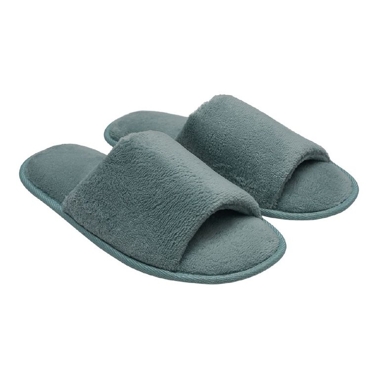 H&H Women's Essential Strap Slippers Blue Light | The Warehouse