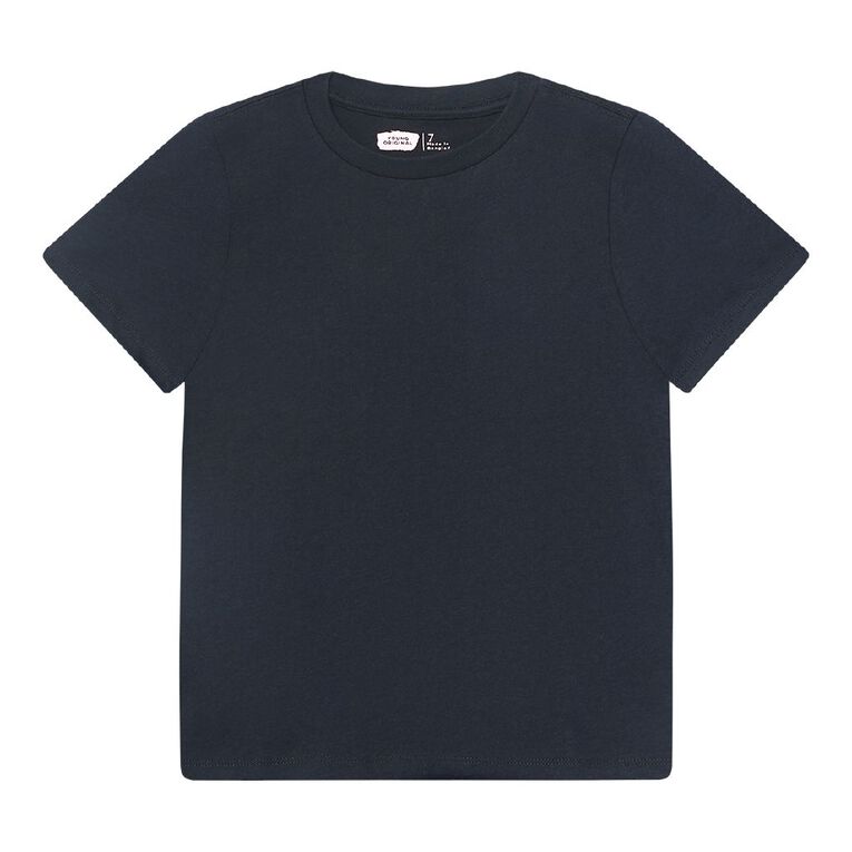 Young Original Short Sleeve Plain Tee Blue Dark | The Warehouse