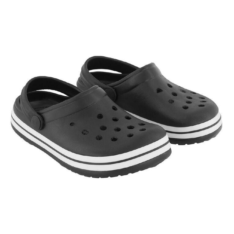 Young Original Senior Kids' Recycled Jack Frog Clog Shoes Black | The ...