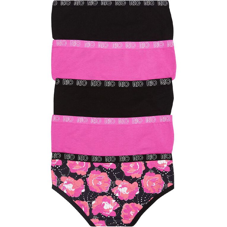 Rio Women's Boyleg Briefs 5 Pack Pink Dark | The Warehouse