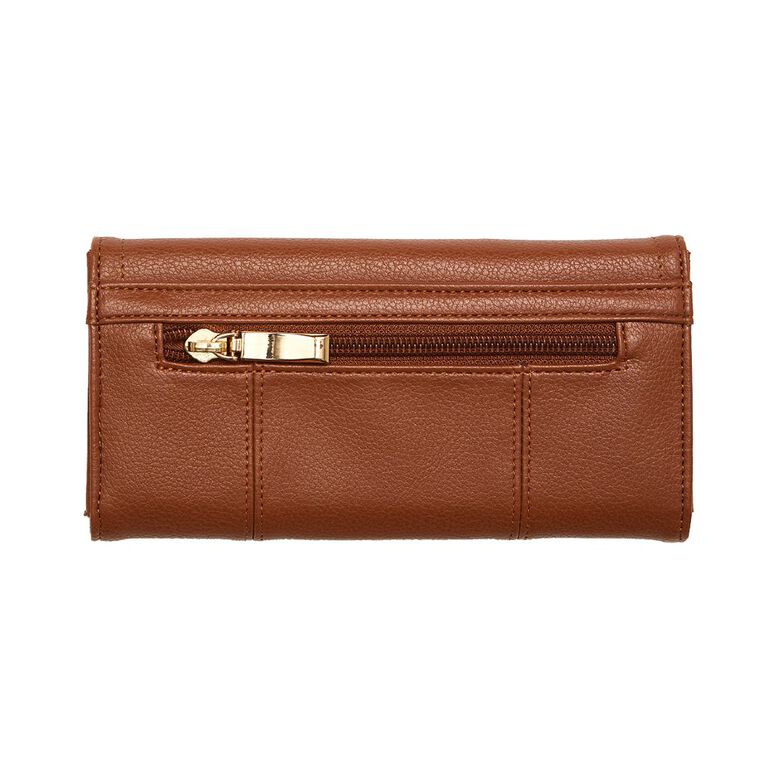 H&H Fold Over Purse Tan | The Warehouse