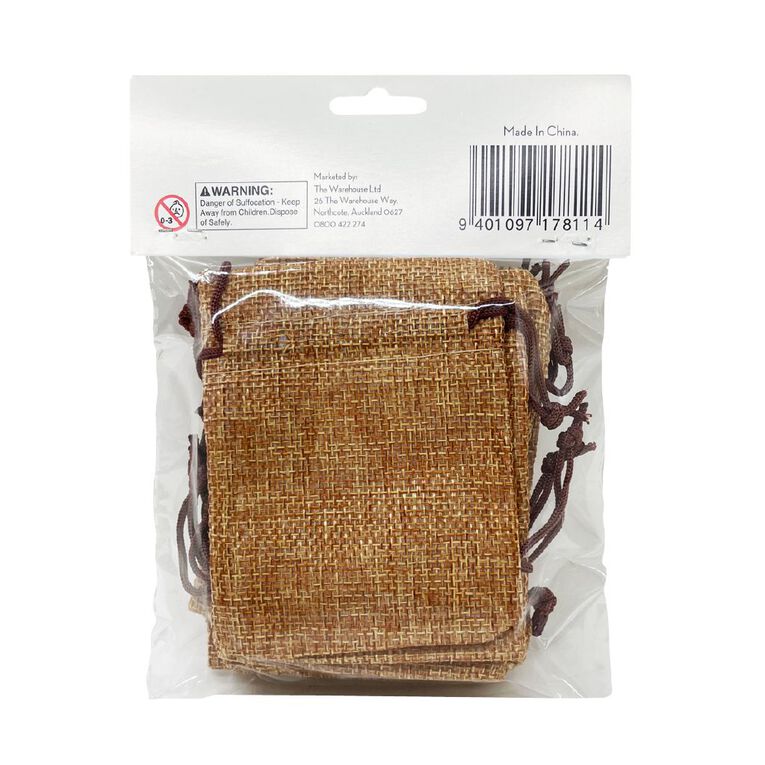 Uniti Hemp Drawstring Bag 10 Piece | The Warehouse