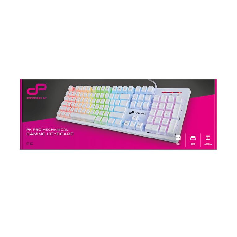PowerPlay Mechanical Gaming Keyboard White | The Warehouse