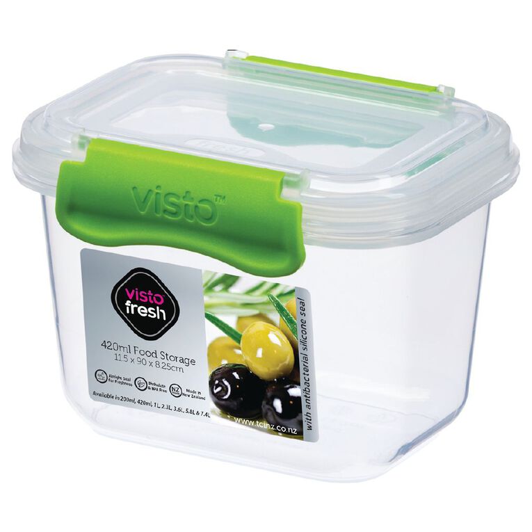 Visto Fresh Storage Container 420ml Clear Clear | The Warehouse