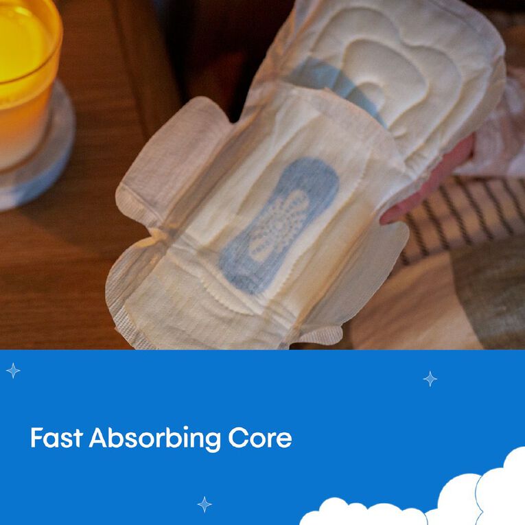 U By Kotex Maxi Overnight Pads with Wings 10 Pack | The Warehouse