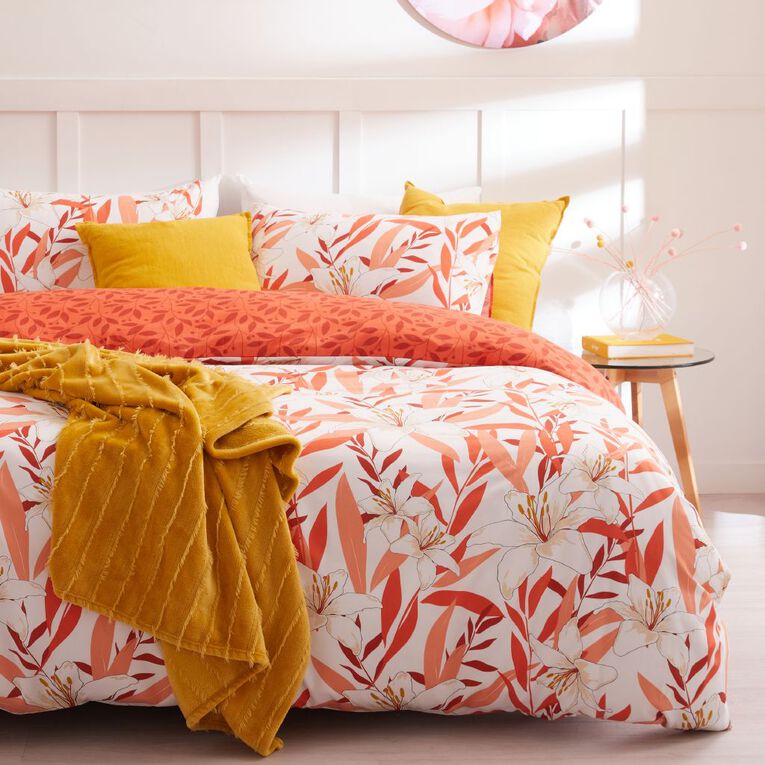 Living & Co Giselle Reversible Duvet Cover Set Multi-Coloured Multi ...