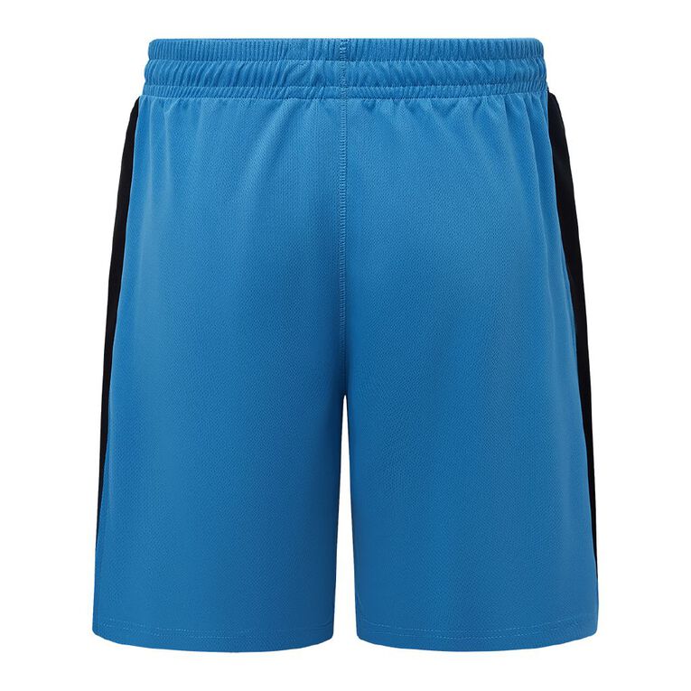 Active Intent Men's Panel Basketball Shorts Blue Mid | The Warehouse