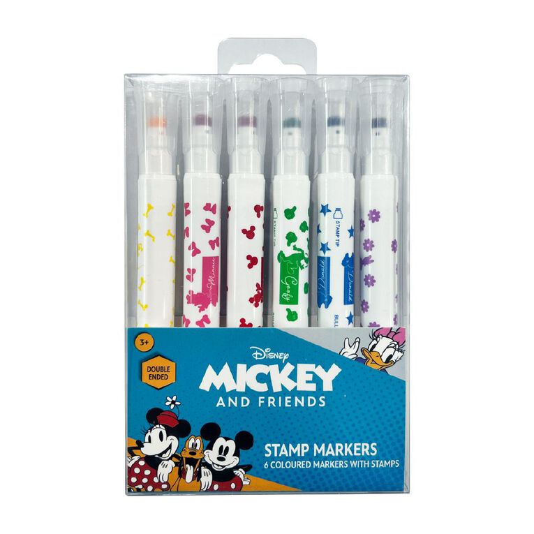 Mickey Mouse Stamp Markers Set | The Warehouse