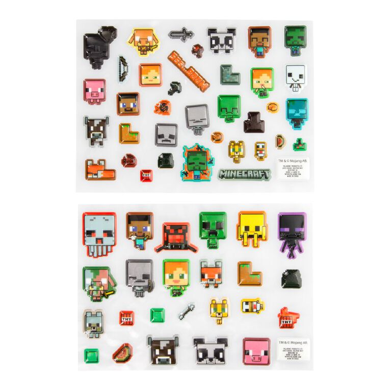 Paladone Minecraft Puffy Gadget Decals | The Warehouse