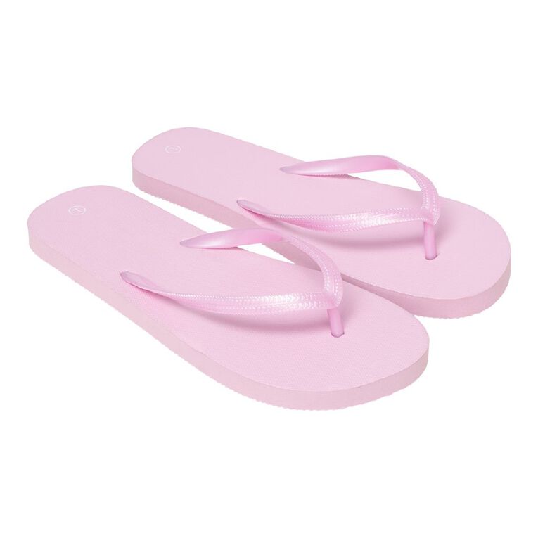 H&H H&H Women's Recycled Plain Jandals Pink Light | The Warehouse
