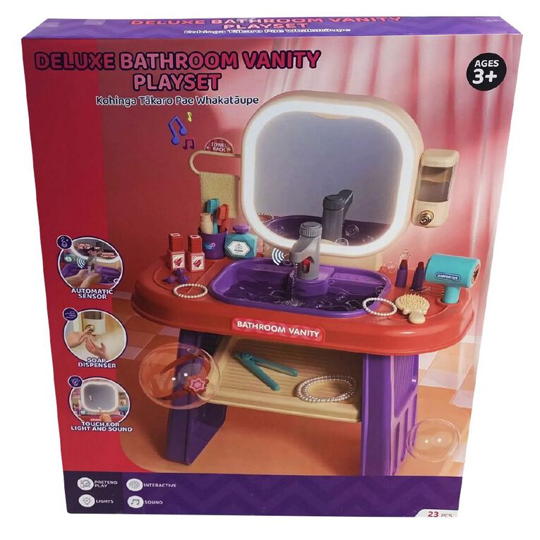 Deluxe Bathroom Vanity Playset With Lights & Sounds | The Warehouse