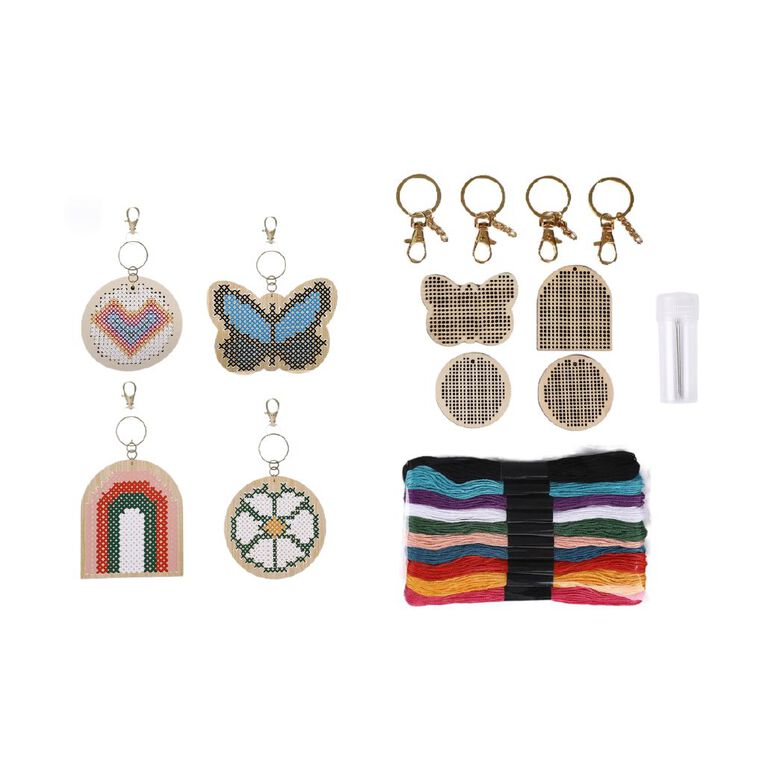 Cross Stitch Keyring Kit | The Warehouse