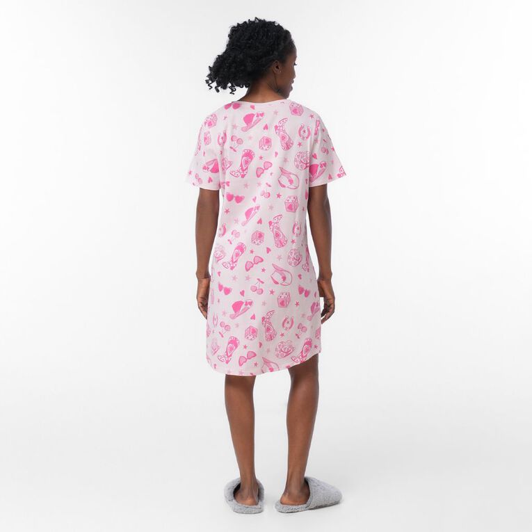 H&H Women's V Neck Nightie Pink Light COWBOY | The Warehouse