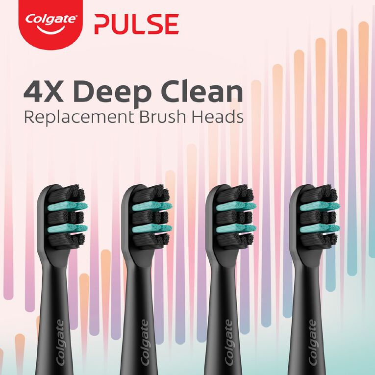 Colgate Pulse Electric Toothbrush Refills 4pk | The Warehouse