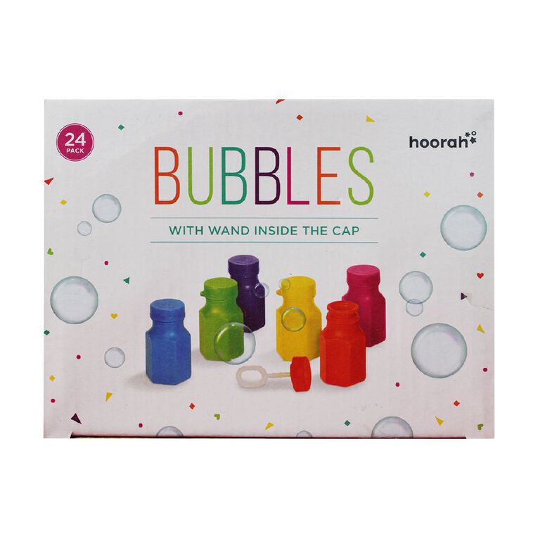 Hoorah Party Favours Bubbles 24 Pack | The Warehouse