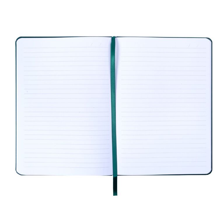 WS Recycled PU Hard Cover Notebook Green A5 Green | The Warehouse