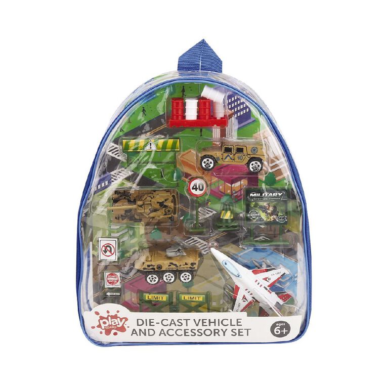 Play Studio Die-Cast Vehicle & Accessory Playset Assorted | The Warehouse
