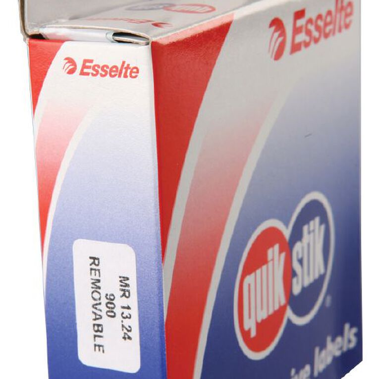 Quik Stik Labels Mr1324 13mm x 24mm 900 Pack White | The Warehouse