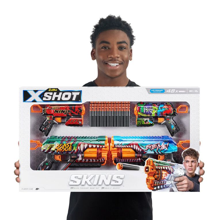 Zuru X-Shot Skins Mix Combo 2 Pack | The Warehouse