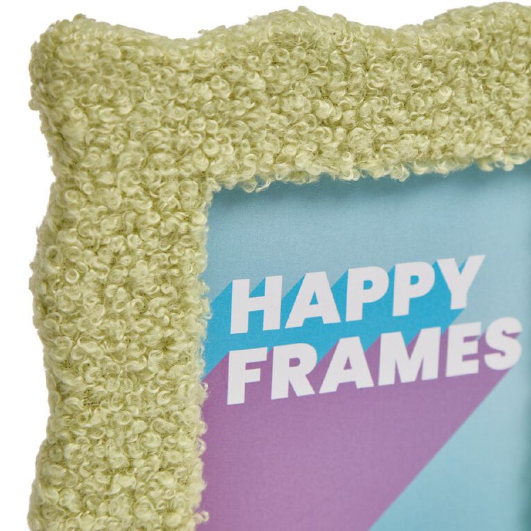 Happy Frames Fluffy Fabric 10x15 Green Green | The Warehouse