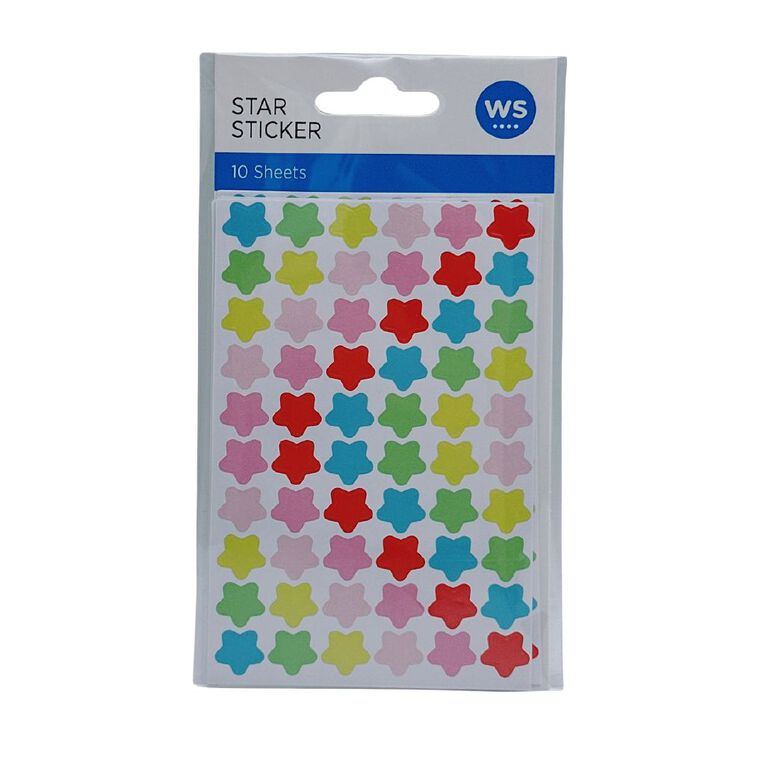 WS Star Stickers 10 Pack | The Warehouse