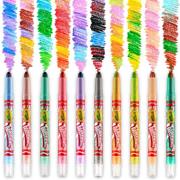 Crayola Twistable Swirls Crayons Assorted 12 Pack Assorted | The Warehouse