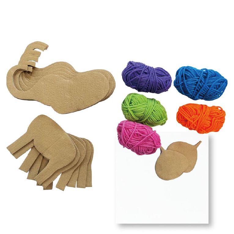 Yarn Animal Craft Kit Elephant | The Warehouse