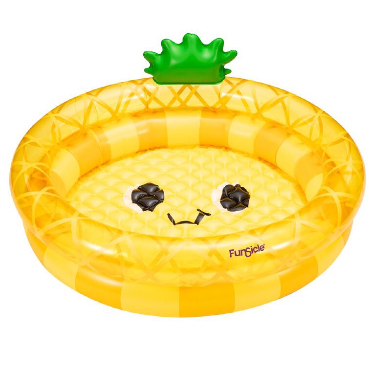Funsicle Happy Pineapple FunRing Pool 4 Foot | The Warehouse