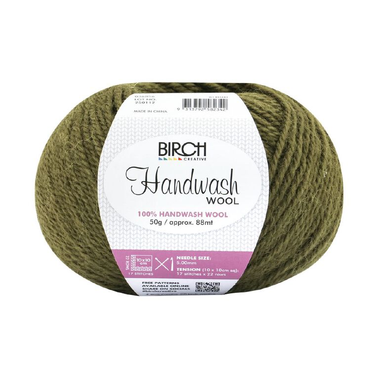 Birch 100% Handwash Wool 50G Khaki Khaki | The Warehouse