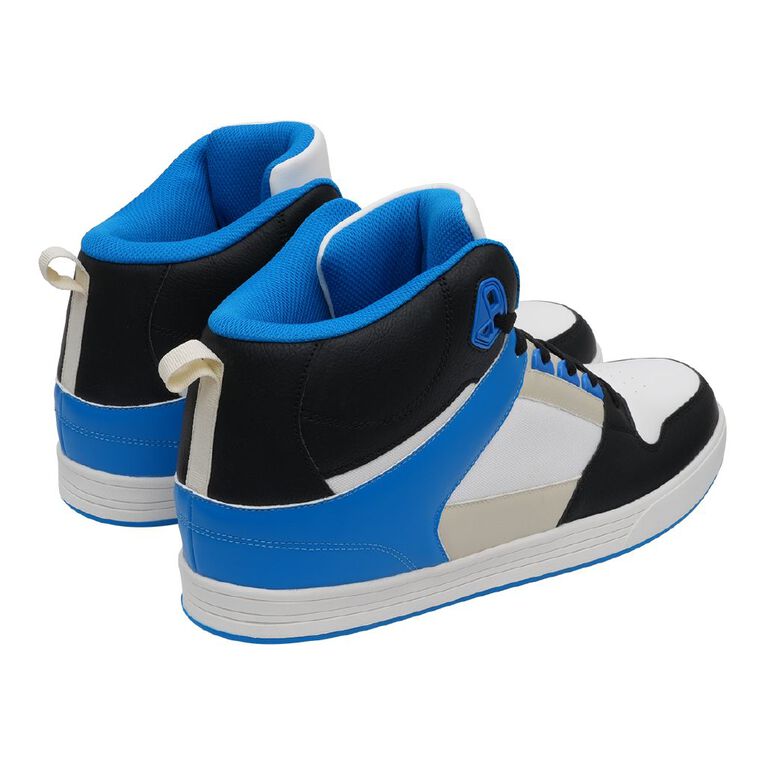 H&H Men's Cade High Top Skate Shoes Blue/Grey | The Warehouse