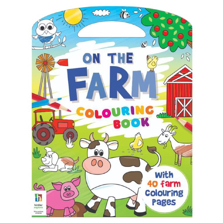 On The Farm Colouring Book | The Warehouse