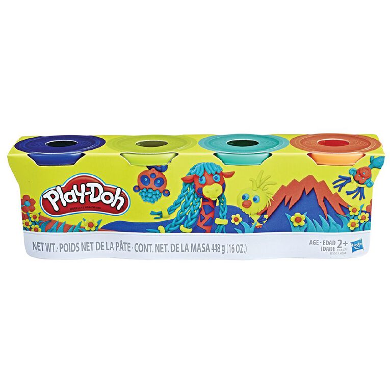 Play-Doh 4 Can Pack Multi-Coloured Multi-Coloured | The Warehouse