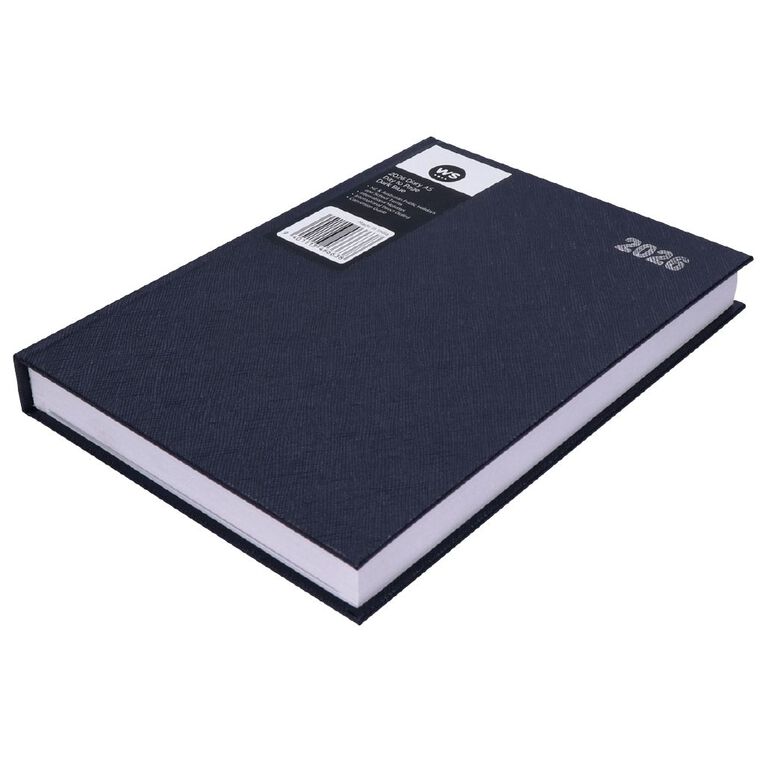WS 2026 Diary A5 Day To Page Blue Dark Blue Dark | The Warehouse
