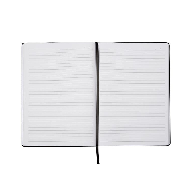 WS PU Notebook Black A4 Black | The Warehouse