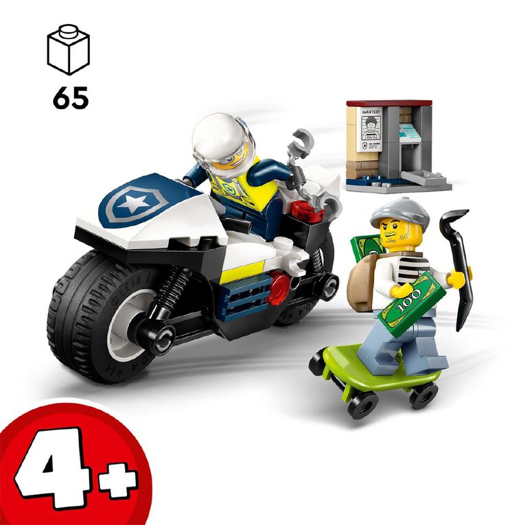 LEGO CITY Police Motorcycle Chase 60455 | The Warehouse