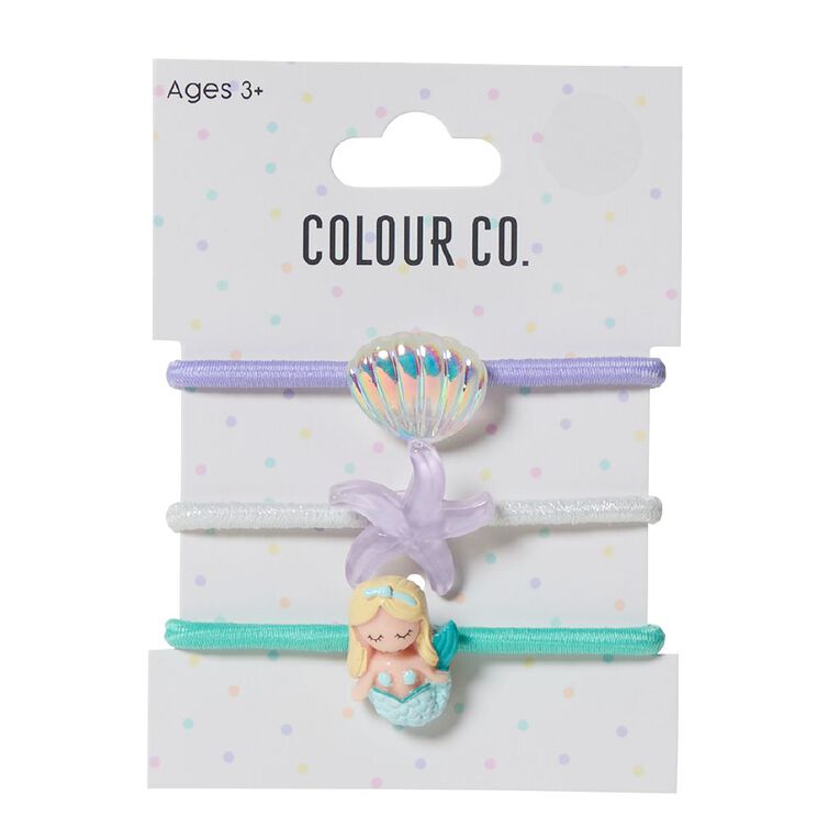 Colour Co. Hair Tie 3 Pack Shell | The Warehouse
