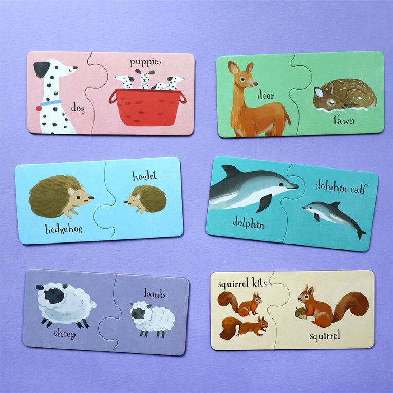 Baby Animals Match and Learn Box 60 Piece | The Warehouse