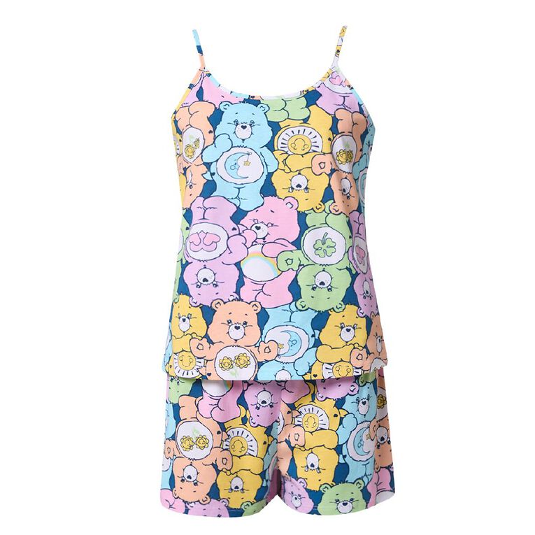Care Bears Women's Singlet and Shorts Pyjama Set Navy | The Warehouse